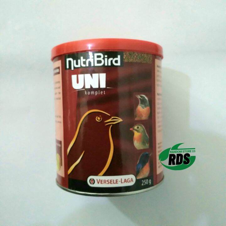 Pakan Burung Nutribird UNi Komplit Nutri Bird 250 Gram Kemasan Kaleng ...