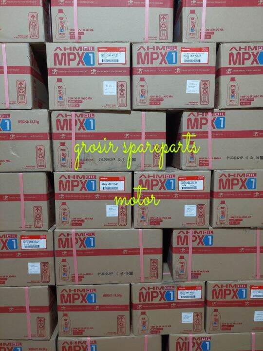 OLI MPX 1 800ML IDE SAE 10W - 30 SL JASO MA ISI 24 BOTOL PER DUS PERDUS 1 DUS KEMASAN BARU ...