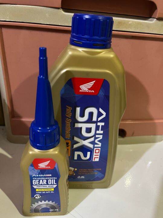 PAKET AHM OIL SPX 2 FULLY SYNTHETIC 800ml + OIL GARDAN (GEAR ) FULLY ...