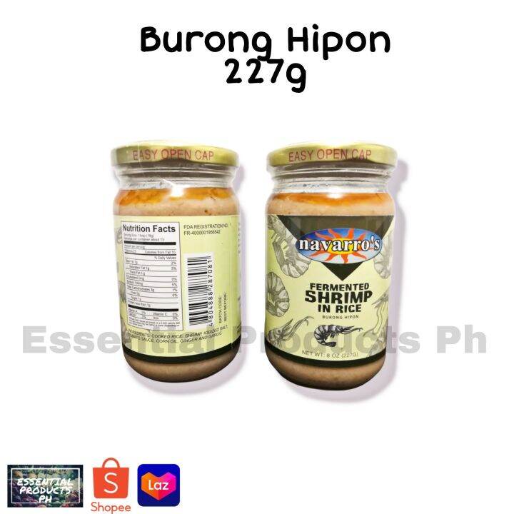 Navarro's Fermented Shrimp in Rice/Burong Hipon 227grams | Lazada PH