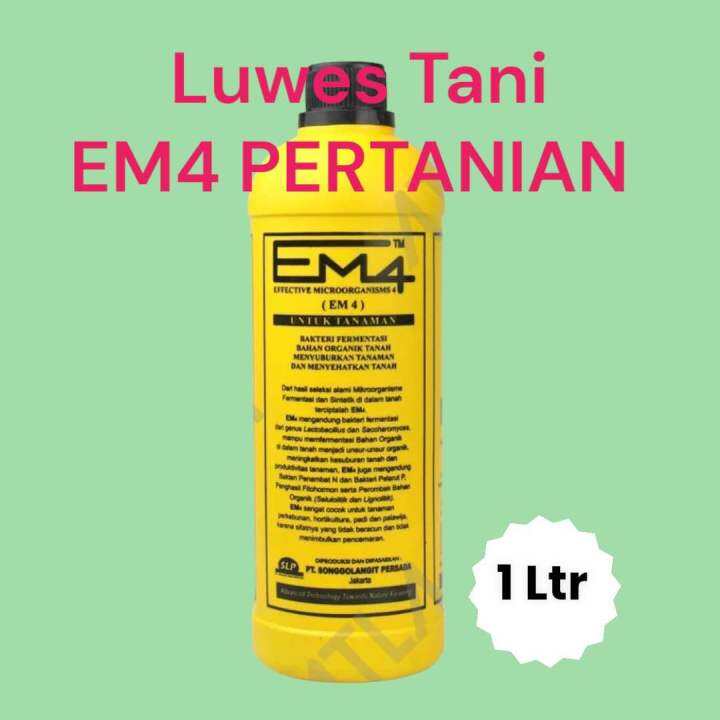 EM4 Effective Micro Organisme 1L EM4 PERTANIAN Warna Kuning | Lazada ...