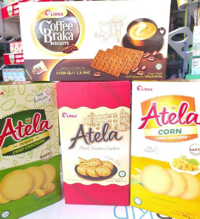 Bánh Cracker, Bánh khoai tây, Bánh quy Atela Libra hộp 150g | Lazada.vn