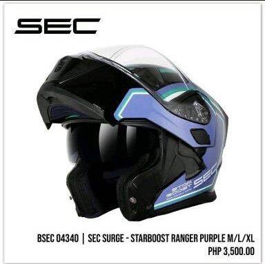 sec surge starboost modular & dual visor helmet | Lazada PH