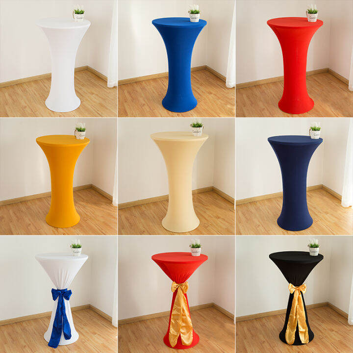Stretch Cocktail Bar Tablecloth Coffee Table Nordic Style High Leg ...