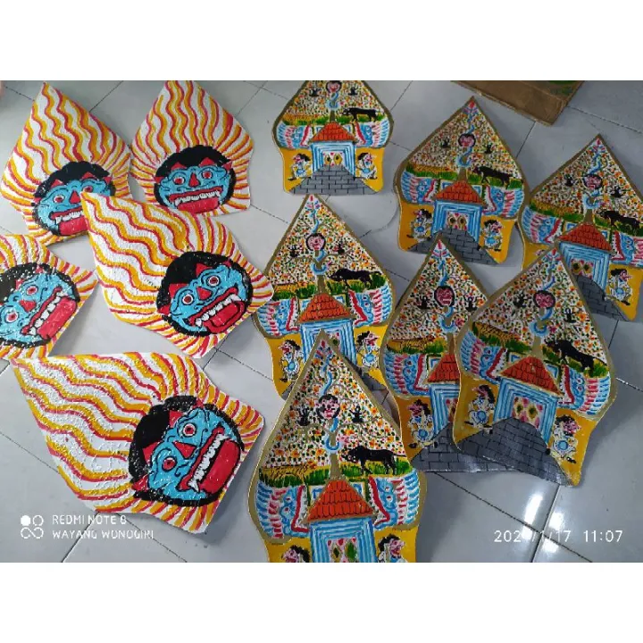 WAYANG GUNUNGAN WAYANG KULIT KERTAS GUNUNGAN KAYON 60 CM MAINAN ANAK ...