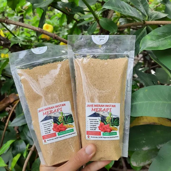 Minuman Herbal Tradisional Jahe Merah Instan Merapi 200gr Home Made ...