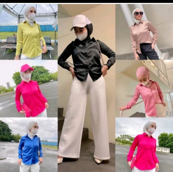 Kemeja Satin Silk / Kemeja Satin Premium/ Kemeja Satin Wanita | Lazada ... Kemeja Satin Silk / Kemeja Satin Premium/ Kemeja Satin Wanita | Lazada ...
