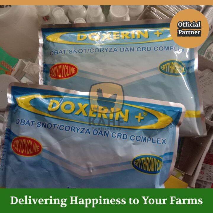 [KAHF PS] Doxerin Plus 250 gram Obat Ayam Snot CRD Kompleks Coryza ...