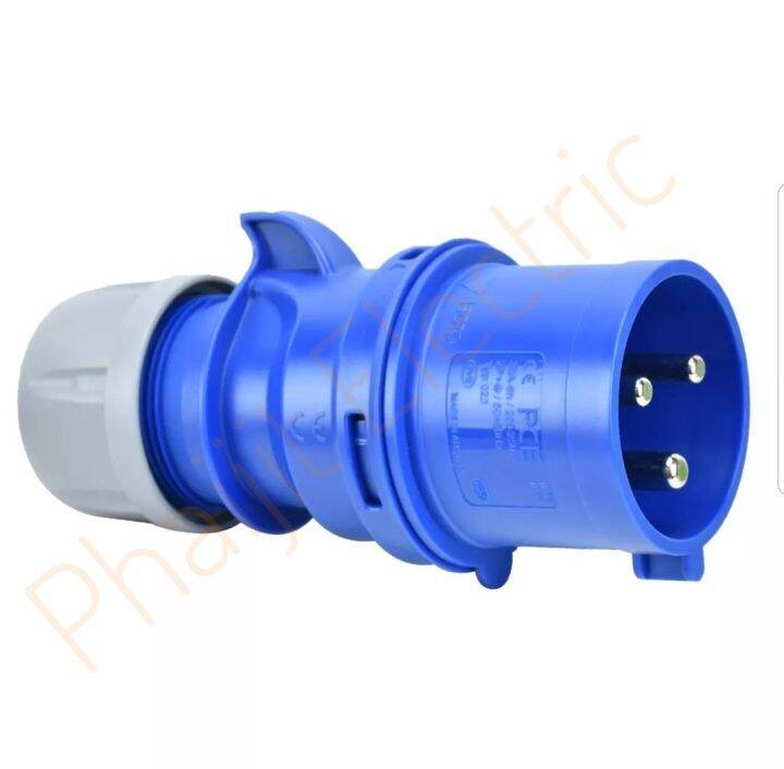 ปลั๊กเสียบตัวผู้ชนิดกันฝุ่น IP44 PCE 013-6V / Plugs with Cable Lock ...