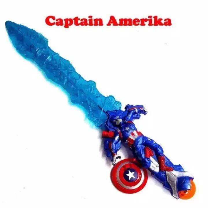 Mainan Pedang Ranger Captain America Laser Dan Led | Lazada Indonesia
