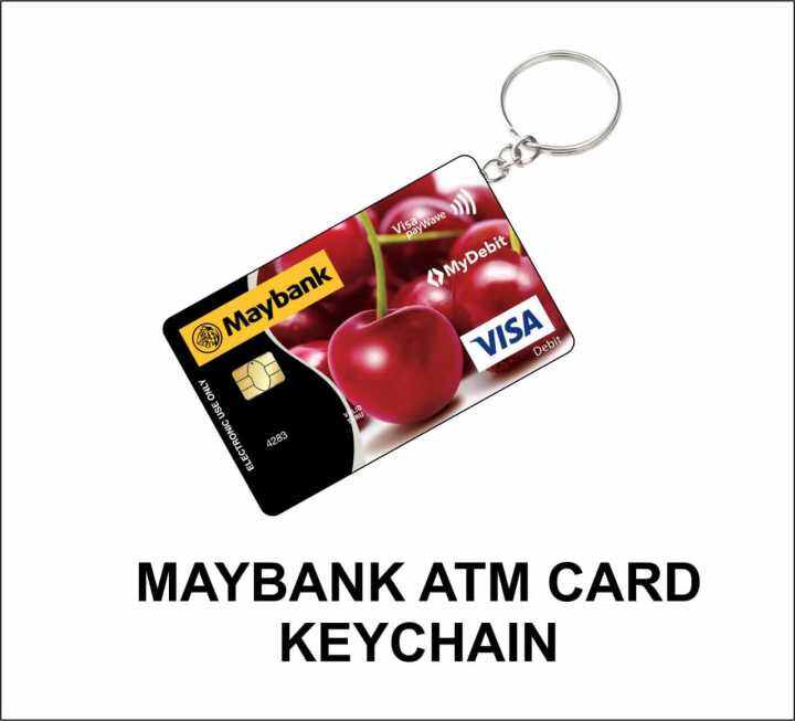 Maybank ATM.Card keychain 2d atm bank card | Lazada