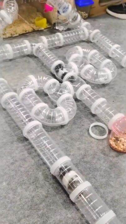 Hamster Tubes Adventure External Pipe Set Transparent Material Hamster ...