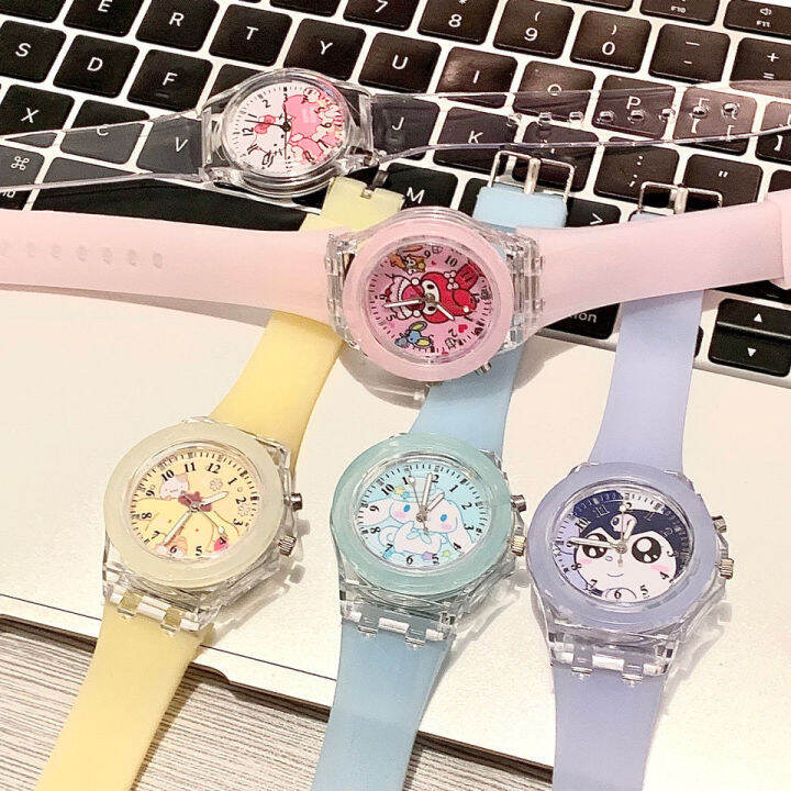 Sanliou Luminous Jelly Watch Kitty Cat Clow M Cinnamoroll ...