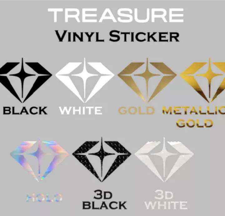 kraftitaph Treasure New Logo Vinyl Stickers | Kpop Teume | Waterproof ...