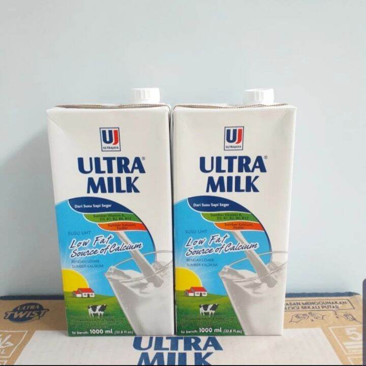Susu Ultra Milk Low Fat Putih 1 Liter | Lazada Indonesia