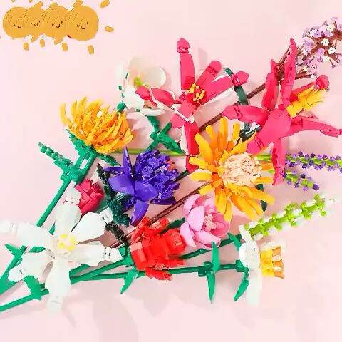 BALODY Block Flowers Nano Blok Bangunan Bunga Bouquet Dekorasi Building ...