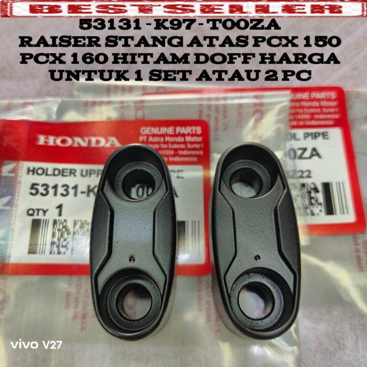 53131-K97-T00ZA (1 SET) RAISER STANG PCX 150 DUDUKAN STANG PCX 160 ...
