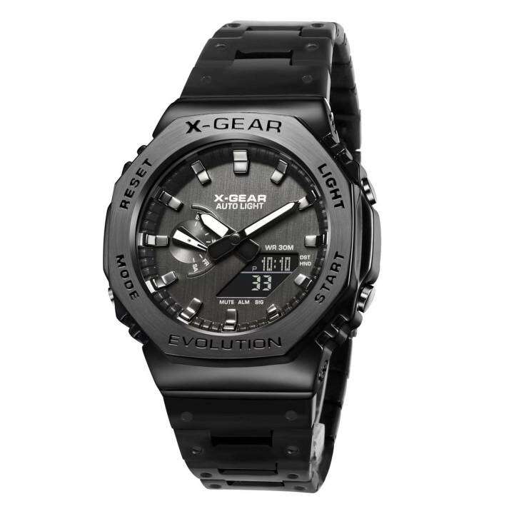 นาฬิกาแบรนด์ Xgear งานแท้สองระบบตัวใหม่พร้อมกล่อง สายสแตนเลสสตีล ตั้ง ...