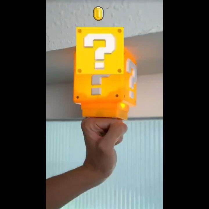 Lumens Super Mario Lamp LED Question Mark Super Mario Toys for Kids ...