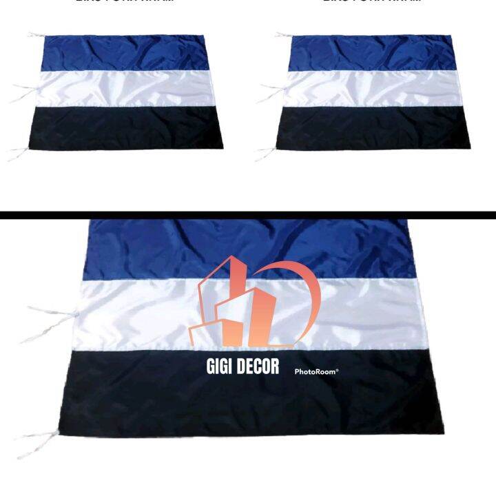 BENDERA BIRU PUTIH HITAM | Lazada Indonesia