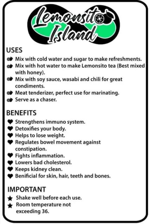 Lemonsito Island Calamansi Extract | Lazada PH