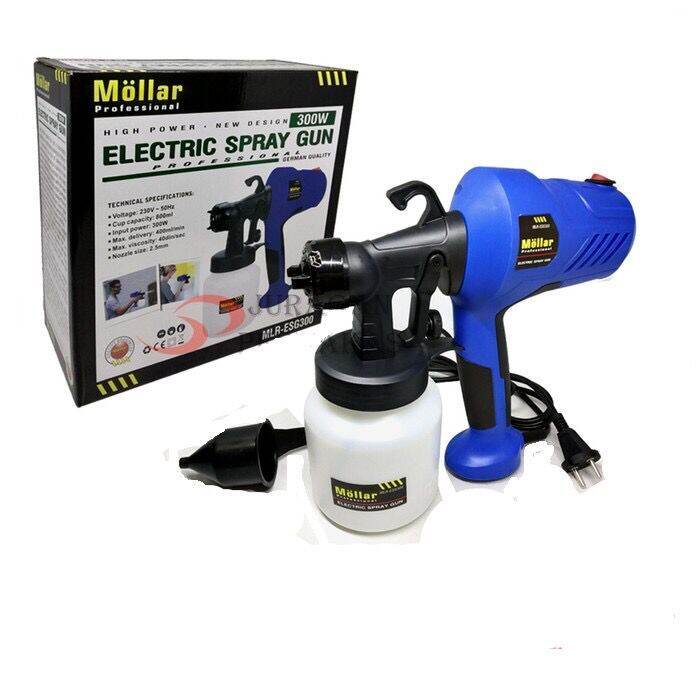 MOLLAR ESG300 spray gun elektrik cat semprot sprayer listrik | Lazada ...