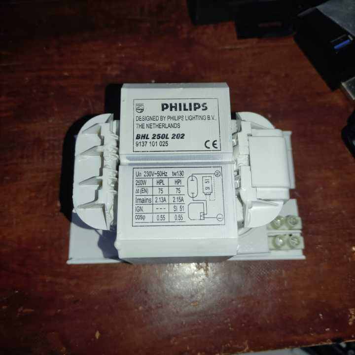 Ballast Trafo BHL 250 L202 Philips Untuk Lampu HPI-T dan HPL-N 250 Watt ...