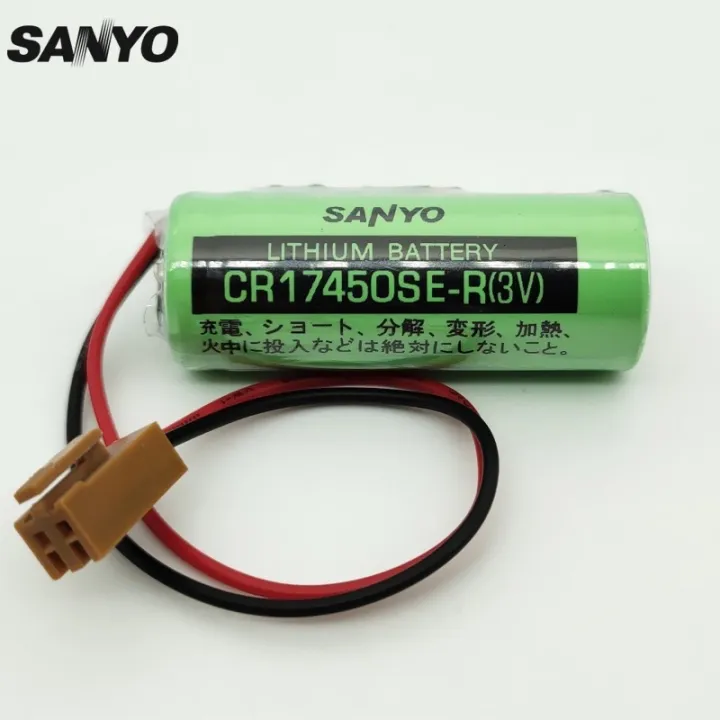 CR17450SE-R (3V) SANYO (ซันโย) Socket สีน้ำตาล แบตเตอรี่ ลิเธียม ...