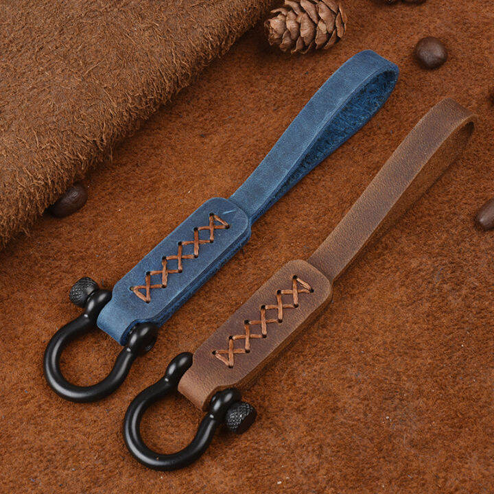 🚚In Stock🚚 1pc Leather Car Key Ring Keychain Holder Keyring Moto Key ...