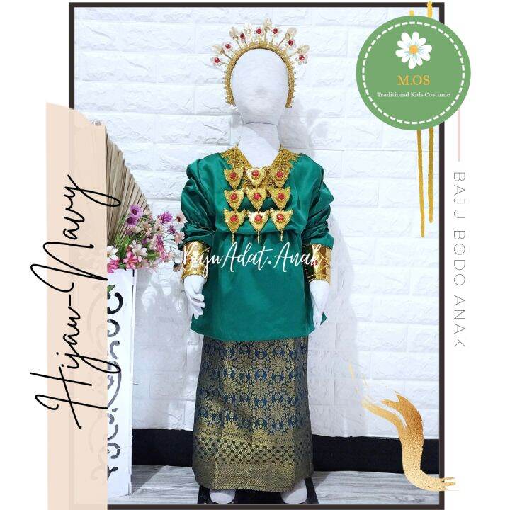 Baju Bodo Adat Bugis Makassar Anak |TK Premium Baju Bodo Tradisional ...