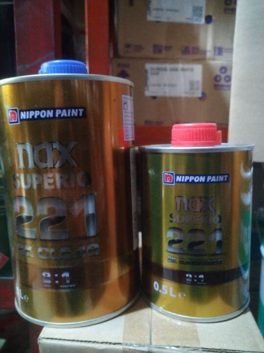 Clear Coat Nax Superio 221 Nippon Paint 1,5 L set | Lazada Indonesia