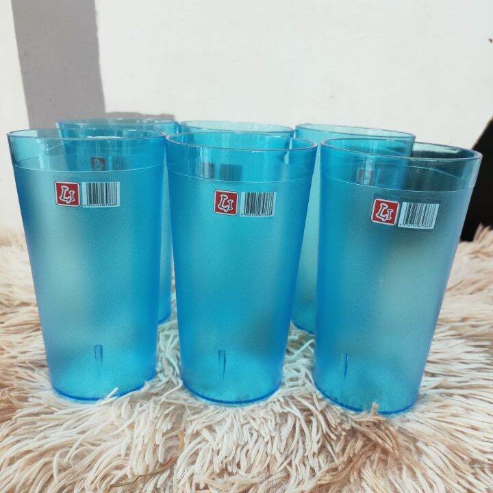 6PCS JOLLIBEE STYLE DRINKING COLORED BASO SET. | Lazada PH