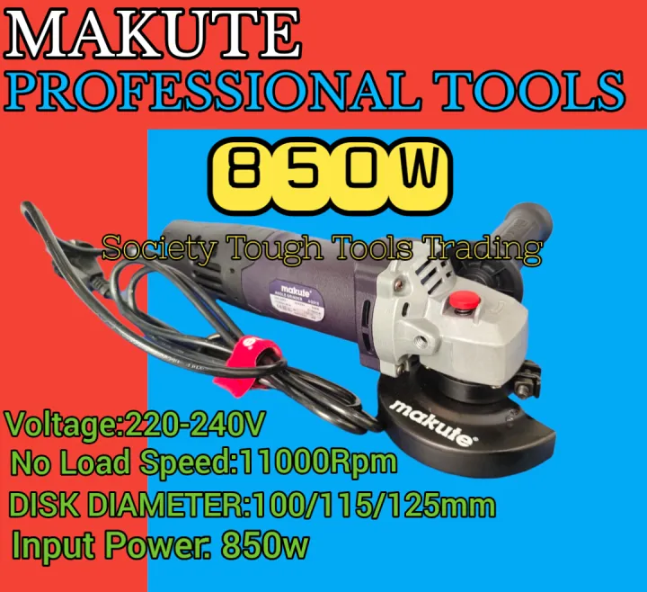 ORIGINAL ANGLE GRINDER 850W ORIGINAL MAKUTE PROFESSIONAL POWER TOOLS/ ORIGINAL ANGLE GRINDER ...