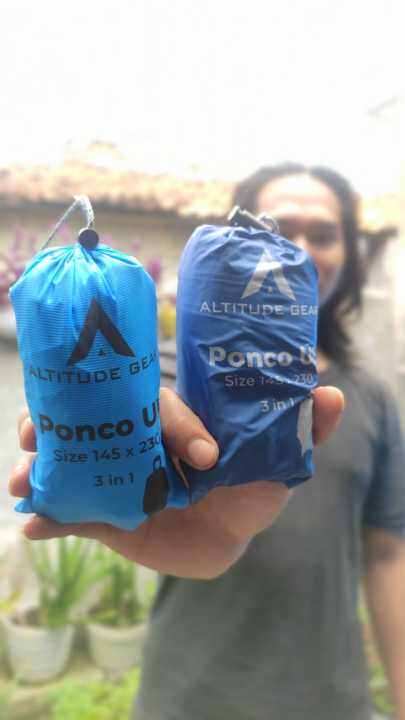 Jas Hujan Poncho Ultralight 3in1 anti tembus Altitude gear 145cm x ...