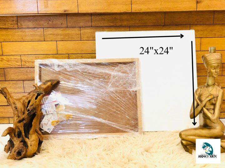 24"x24" BOXTYPE CANVAS FOR PAINTING, MUSEUM WRAP WITH BACKING PLYWOOD ...