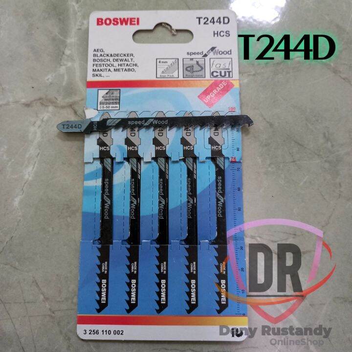 Mata Jigsaw Satuan T244D Triplek Kayu Wood Jig Saw Blade Gergaji ...