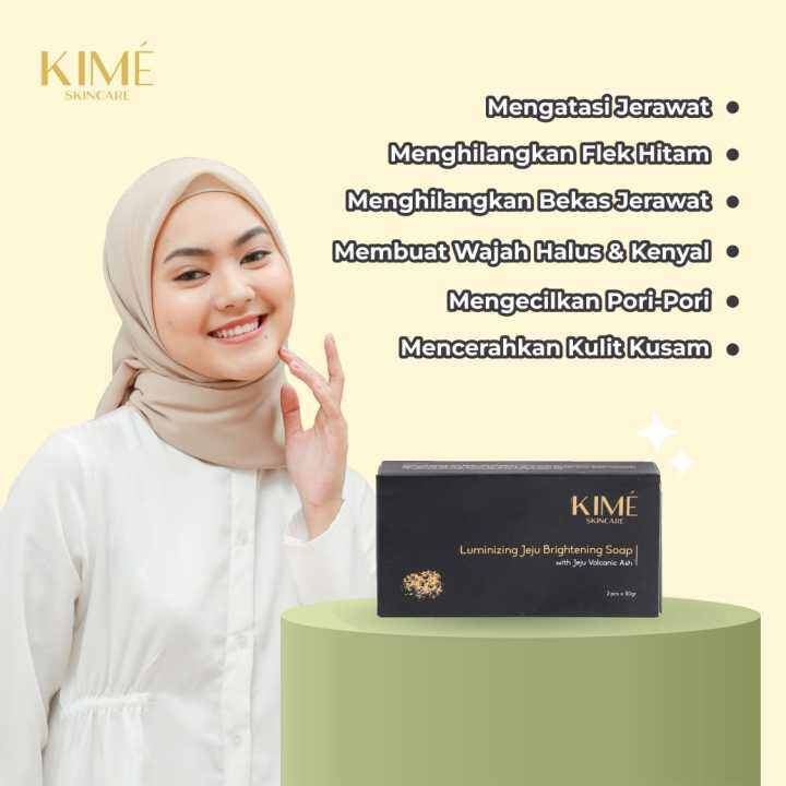 KIME SKINCARE Sabun KIME Skincare Luminizing Jeju Brightening Soap ...