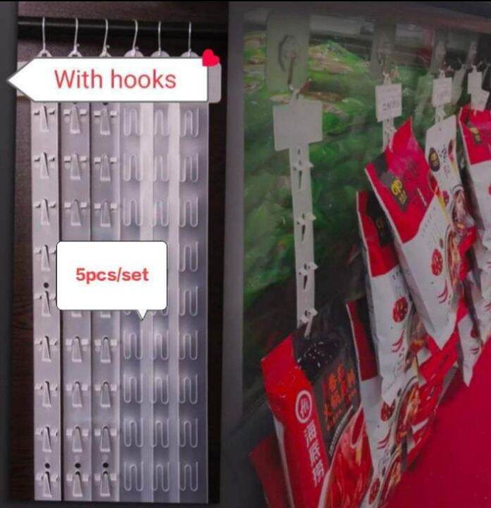 PVC injection plastic supermarket food hanging strip transparent ...