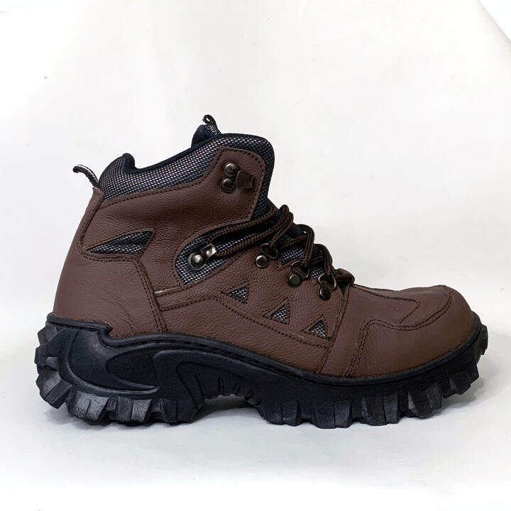 Sepatu Safety Septi Boot KingSkn Coklat Ujung Besi Keselamatan Kerja ...