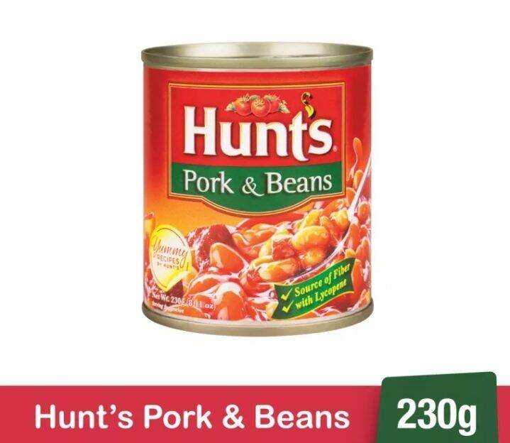 Hunt's Pork and Beans original 230g pack of 4 | Lazada PH