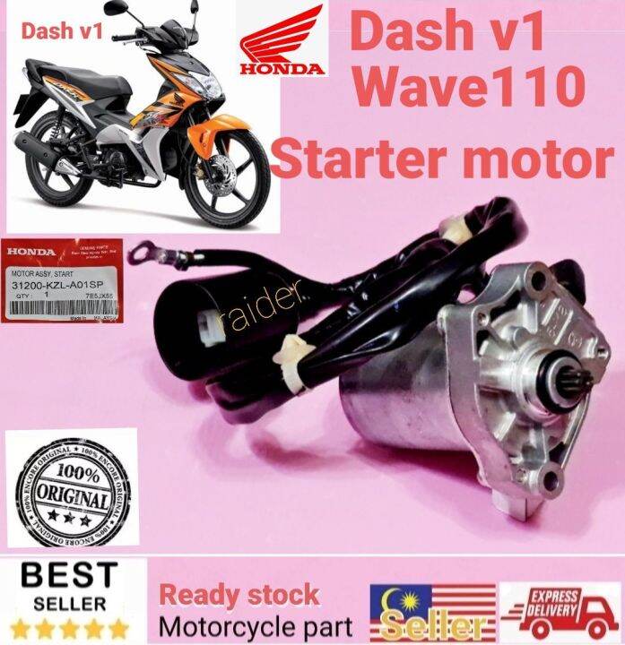 Honda Dash v1 Wave110 Starter motor assy original | Lazada