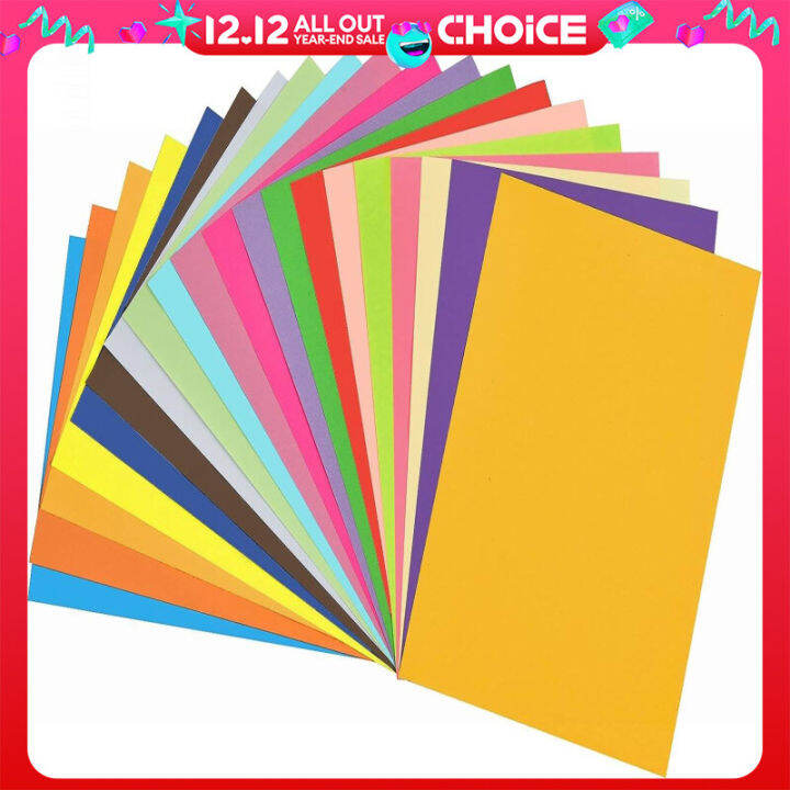 100 Sheets A4 Color Paper 10 Different Colors Paper Color Printer Paper ...