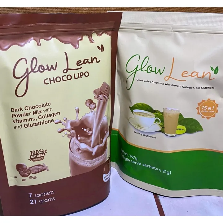 Glow Lean Coffee or Choco Lipo (Whitening+Slimming) | Lazada PH
