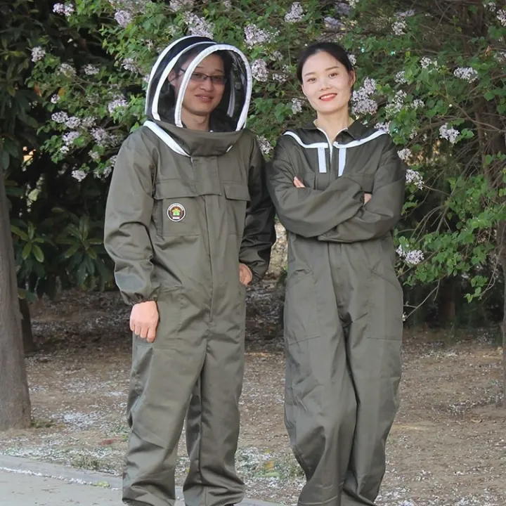 Beekeeping Suit Bee garments full conjoined ventilative bees clothes bee proof clothes bee ...