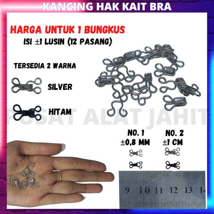 KANCING HAK KAIT KAITAN PENGAIT KANCING HOOK BRA BH BEHA ROK CELANA ...
