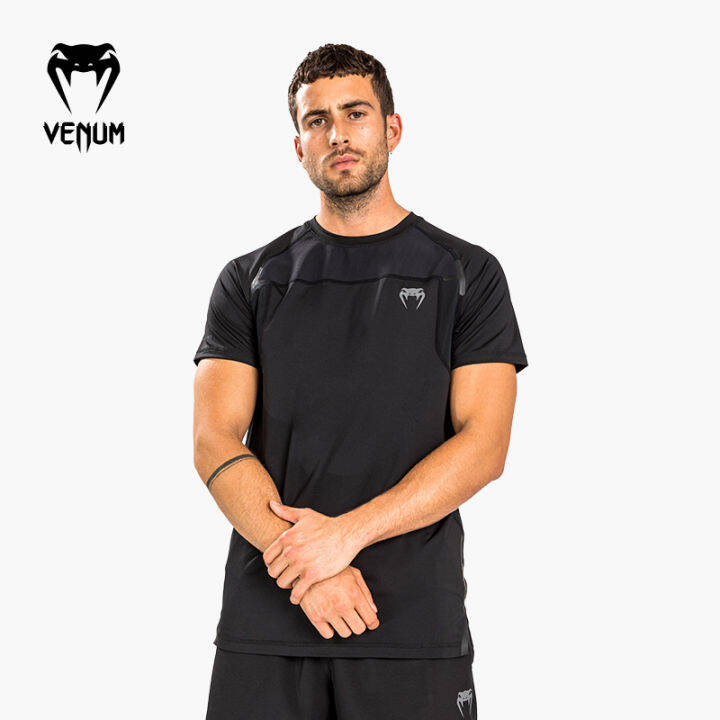 Venum venum เสื้อยืดคอกลมผู้ชายแห้งเร็วรุ่นใหม่สำหรับ G-Fit Air ฟิตเนสฝึกซ้อมวิ่ง | Lazada.co.th