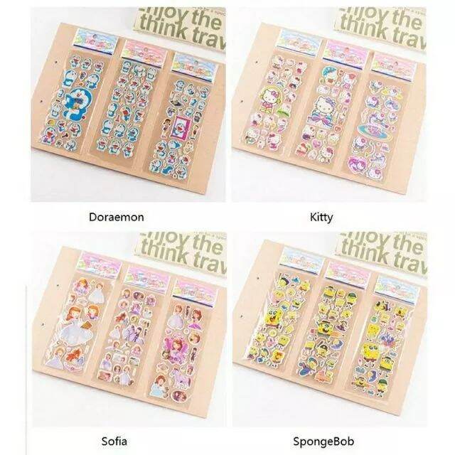 Sticker cartoon , pelekat kartun kanak-kanak | Lazada