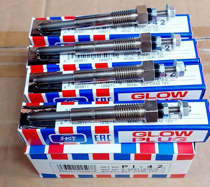 PI-42 GLOW PLUG FOR ISUZU ELF C-240, C190,C221 JKT/KITAHARA JAPAN (627. ...