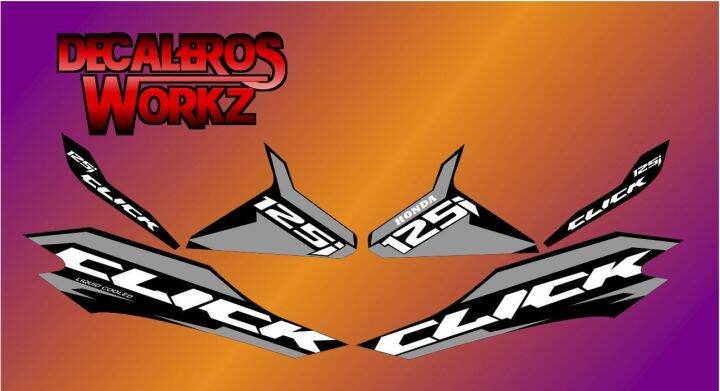 HONDA CLICK 125 STOCK DECALS | Lazada PH