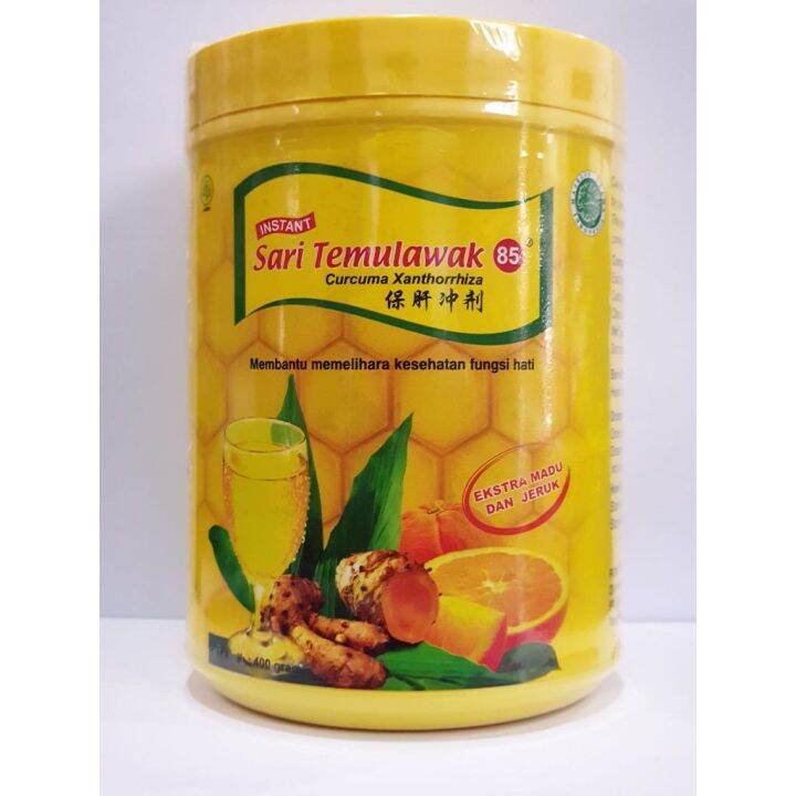 Sari Temulawak 85 Instan Original extra madu dan jeruk Toples 400 gr | Lazada Indonesia